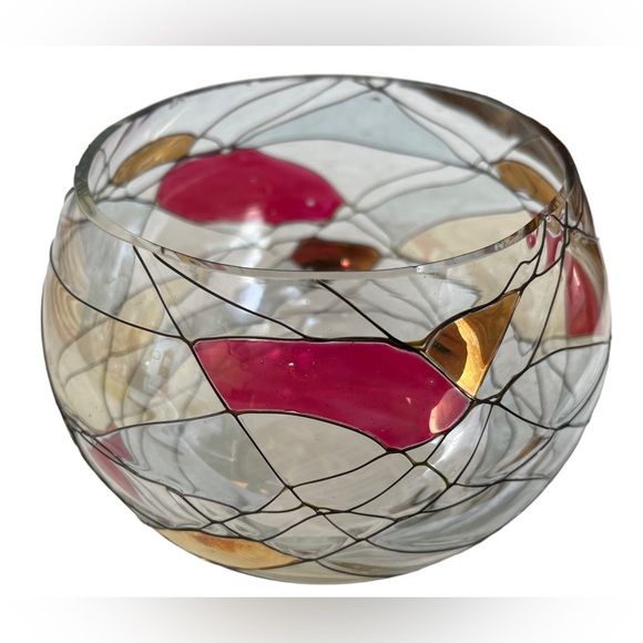 PartyLite | Accents | Retired Partylite Mosaic Calypso Stained Glass ...